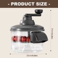 Ergonomic Manual Rotation Kitchen Tool with Steel Blade Grapes Garlic ...