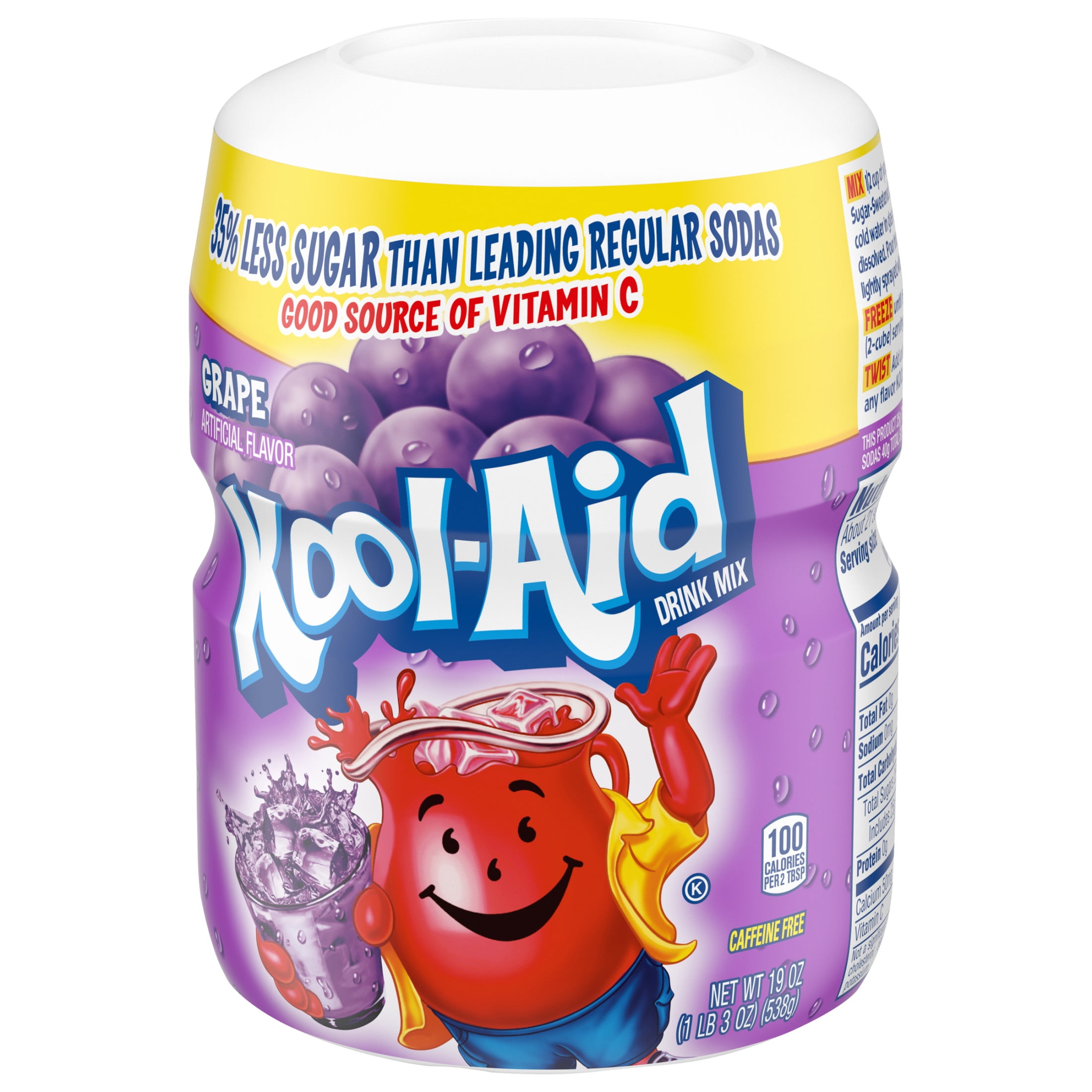 Kool-Aid Grape Flavored Powdered Soft Drink Mix - 19 oz Canister in ...