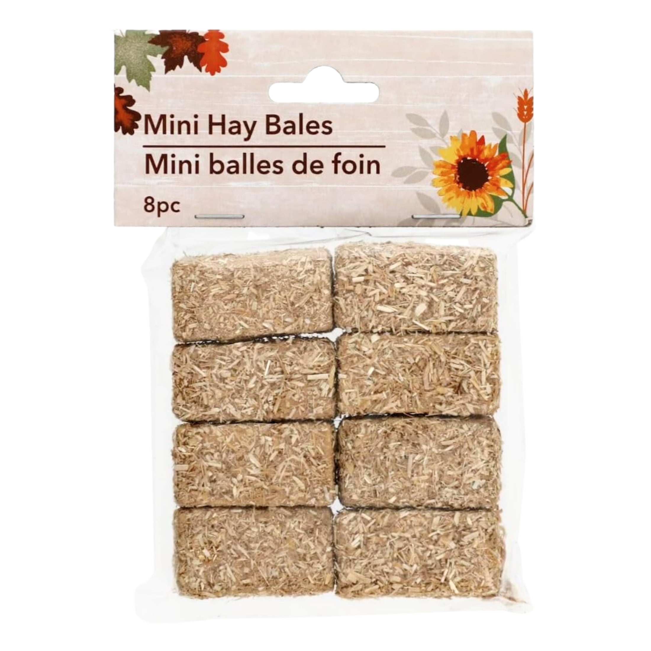 Mini Hay Bales Decoration 8 pieces for Dollhouse Farmhouse DIY Crafts ...