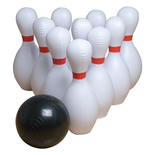 Gamecraft Jumbo Inflatable Bowling Set Multicolor Medium Set of 10 pins ...