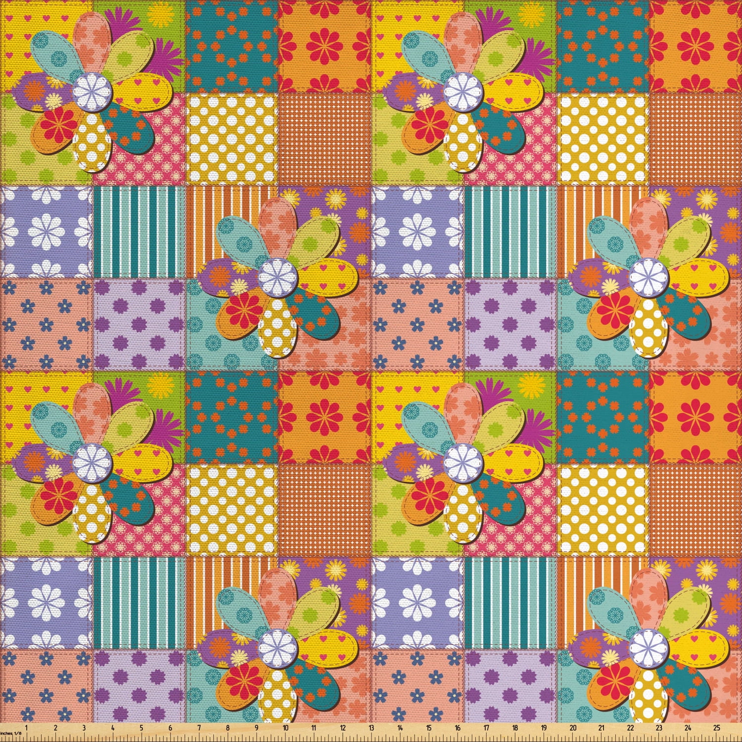 Colorful Sofa Upholstery Fabric by the Yard, Various Type of Floral and ...