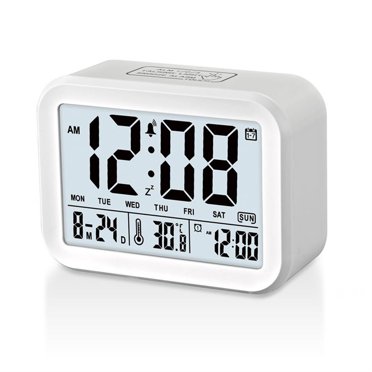 Reizen LCD Talking Alarm Clock- Rectangular - Walmart.com