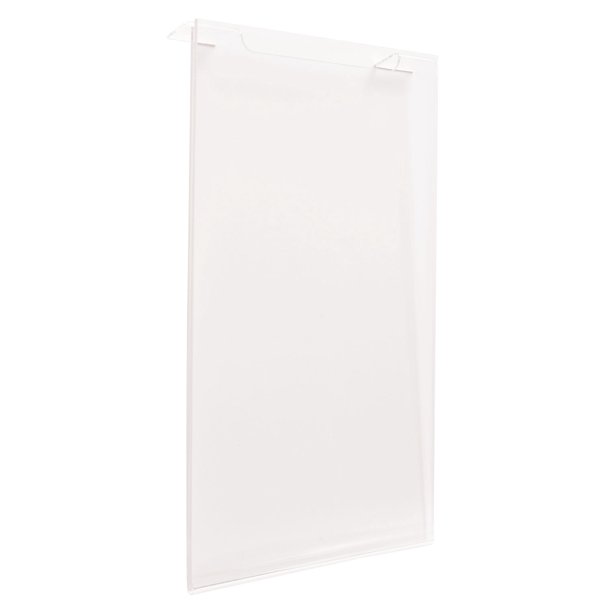 Flush Mount Acrylic Sign Holder for Slatwall or Wire Grid - 8 1/2"W x ...