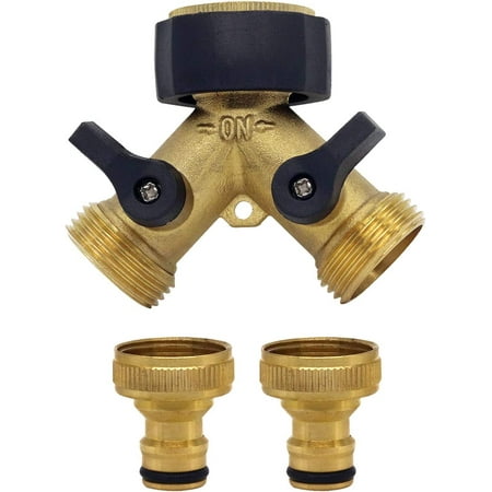 Water Inlet Hose Y Connector (2 Way Inlet Hose, 26.9mm (3/4") Brass, Y ...