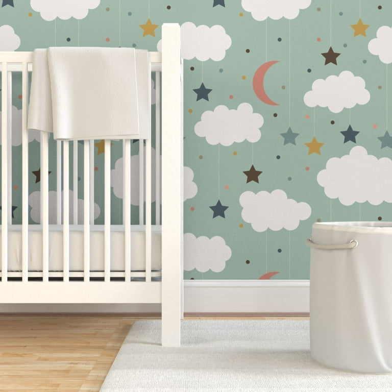 Neutral Baby Nursery Wallpaper
