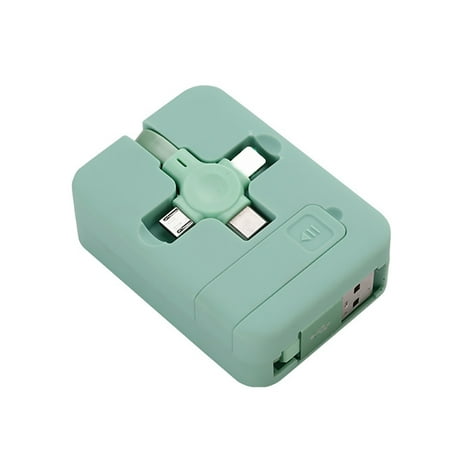 Wweixi 3-in-1 Charging Cable Roll Retractable Bracket Fast Charge Data ...