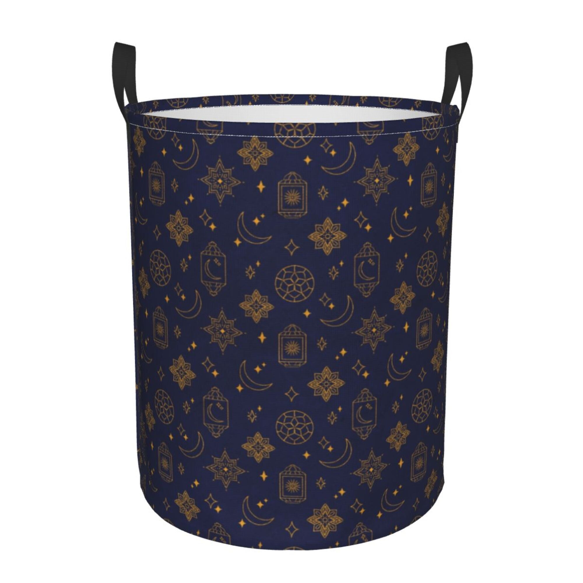 LNWH Laundry Basket, Blue Red Moon Stars Drawing Pattern Foldable ...