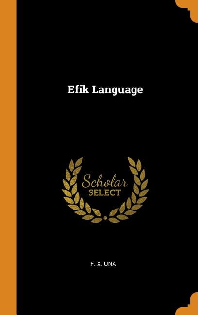 Efik Language (Hardcover) - Walmart.com