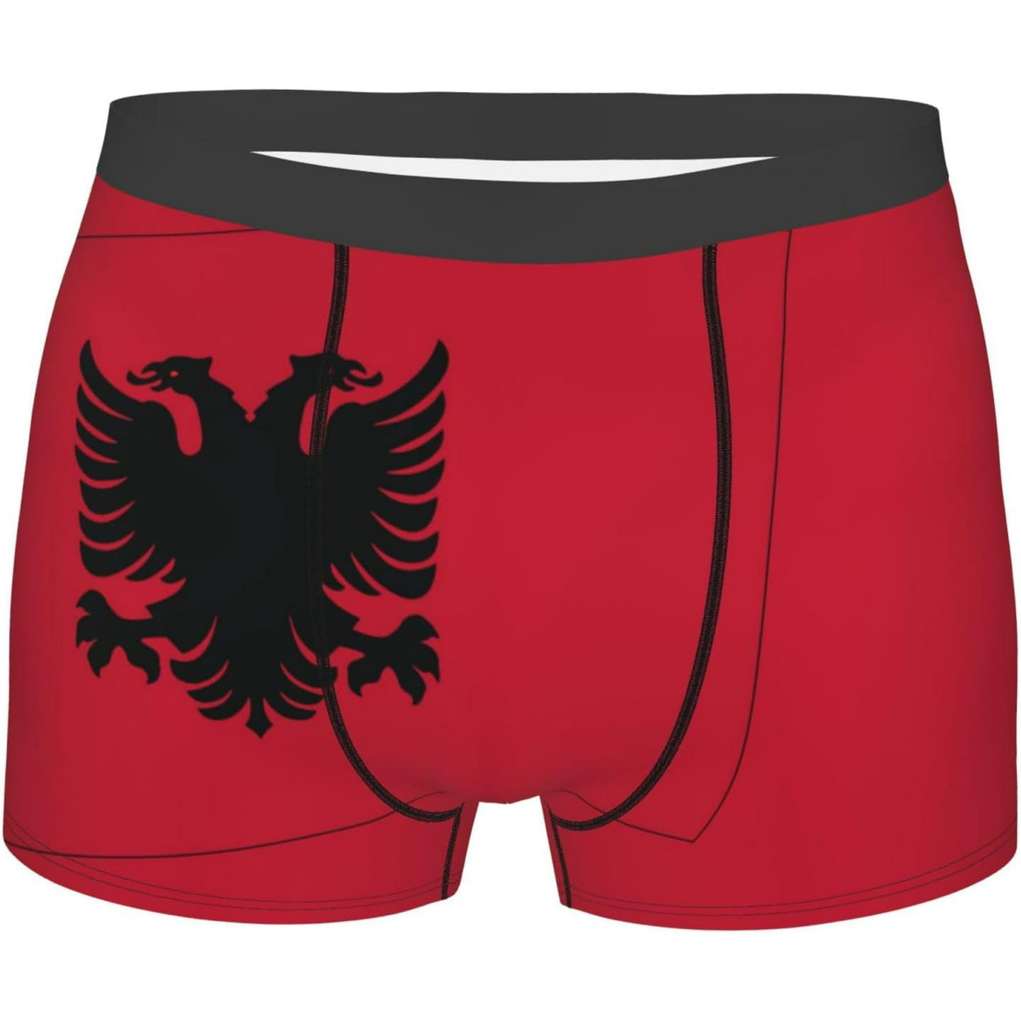 Click here for Sevebj Mens Novelty Boxer Briefs Albania Flag Unde... prices