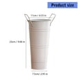 Galvanized Metal Vases with Handle,Rustics Flower Bucket for Cut Flower ...