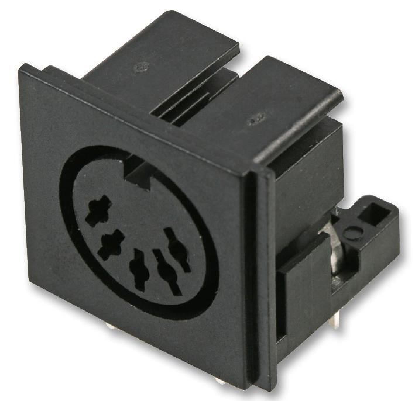 PRO SIGNAL - 5 Pin PCB Mount DIN Socket with Silver Plated Contacts ...