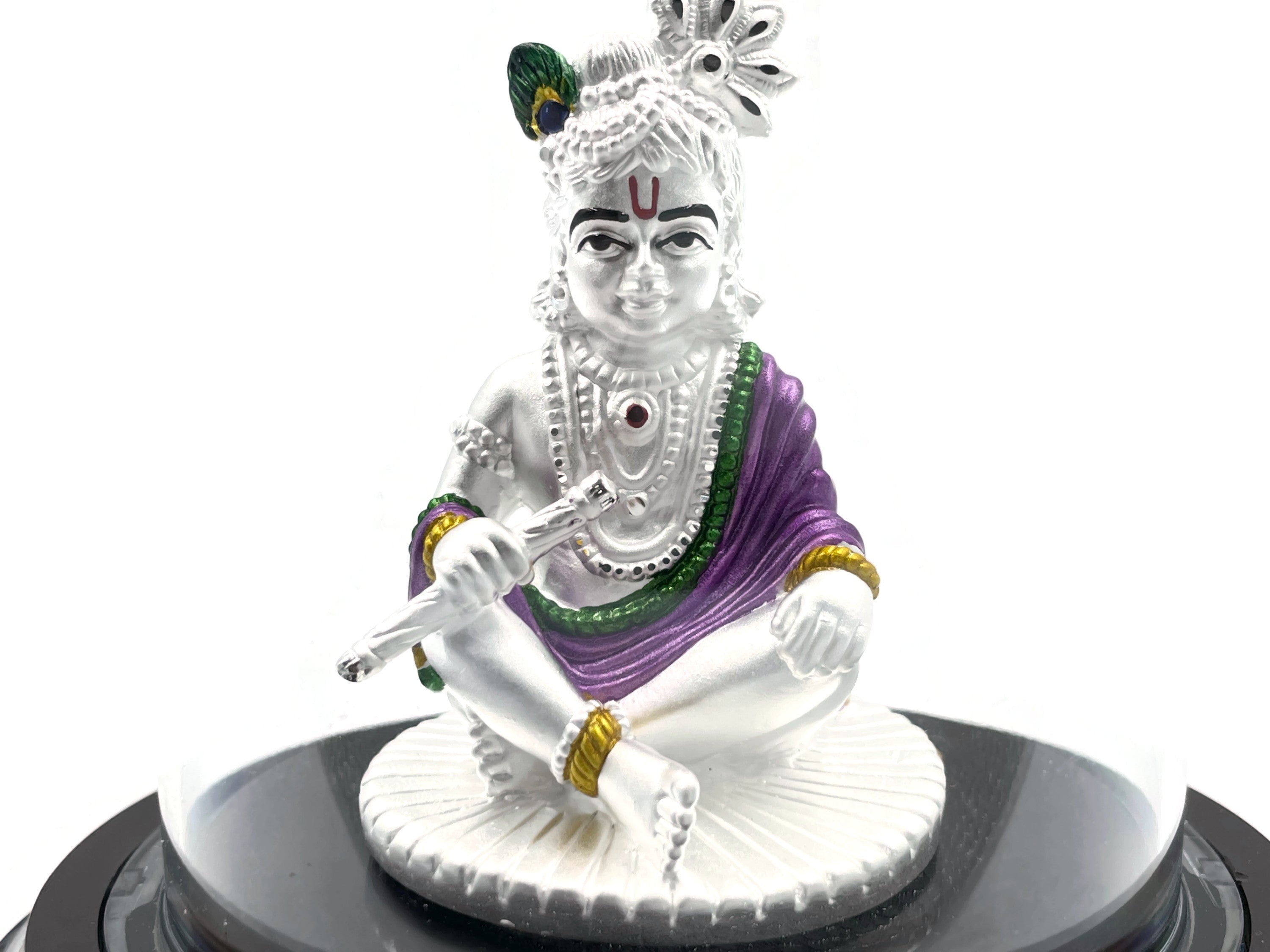 999 Pure Silver Krishna Idol / Statue / Murti (Figurine #08) - Walmart.com
