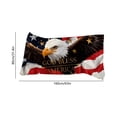 4th of July Oversized American Flag & Bald Eagle Print Beach Towel ...