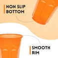 48 Pack 16oz Colorful Reusable Plastic Cups, Dishwasher Safe, Stackable ...