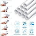 10 count 1/2 Inch x 3 ft PVC Pipe with 42 count PVC Pipe Fittings Elbow ...