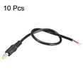 Uxcell 10 Pack DC Power 5.5mm x 2.1mm 4A 30cm,Barrel Male Plug Connector Pigtail - Walmart.com