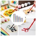 100Pcs Small Artist Brushes Colorful Plastic Safe Paintbrush For ...