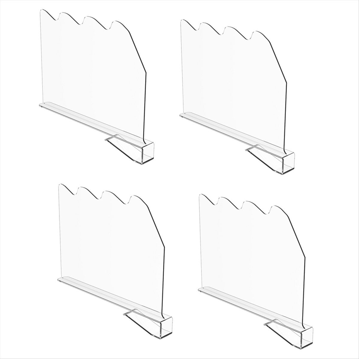 Click here for Unbranded Home 4 Pack Acrylic Shelf Dividers For C... prices