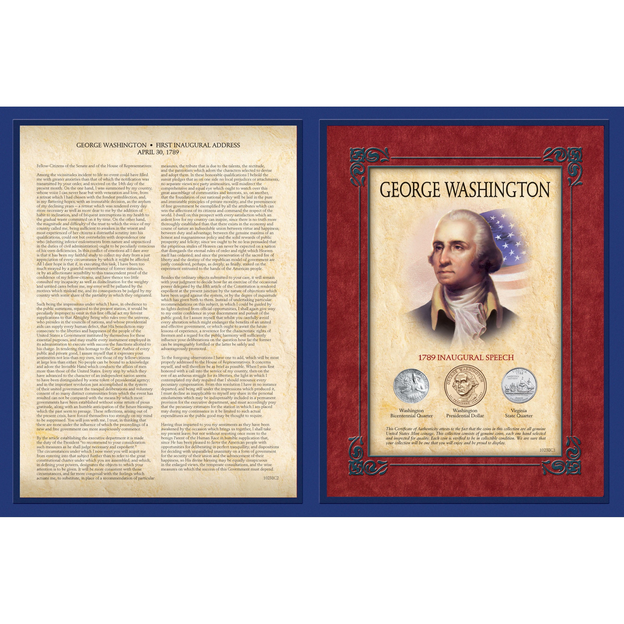 Famous Speech Series - George Washington First Inaugural Address ...