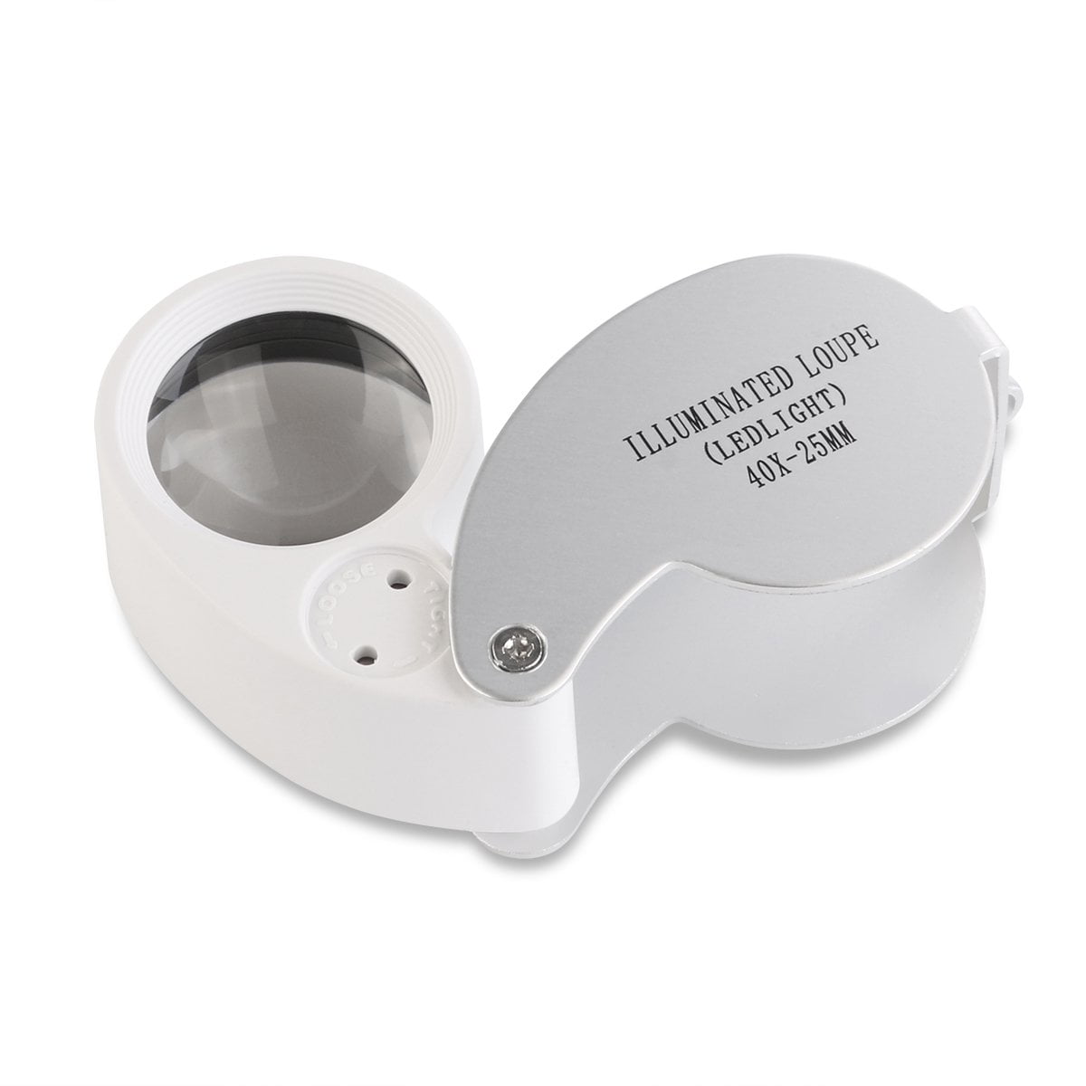 Click here for Unbranded Portable Folding 40x 25mm Metal White Le... prices