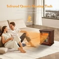 LifePlus Space Heater Infrared Quartz Electric Heaters 1500W Portable ...