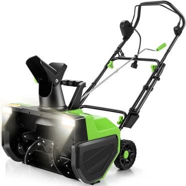 SENIX 21" 60V Cordless Single-Stage Snow Blower – 13" Depth, 45' Throw ...