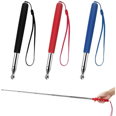 3 Pack Retractable Pointers, Telescopic Pointer Hand Pointer Extendable ...