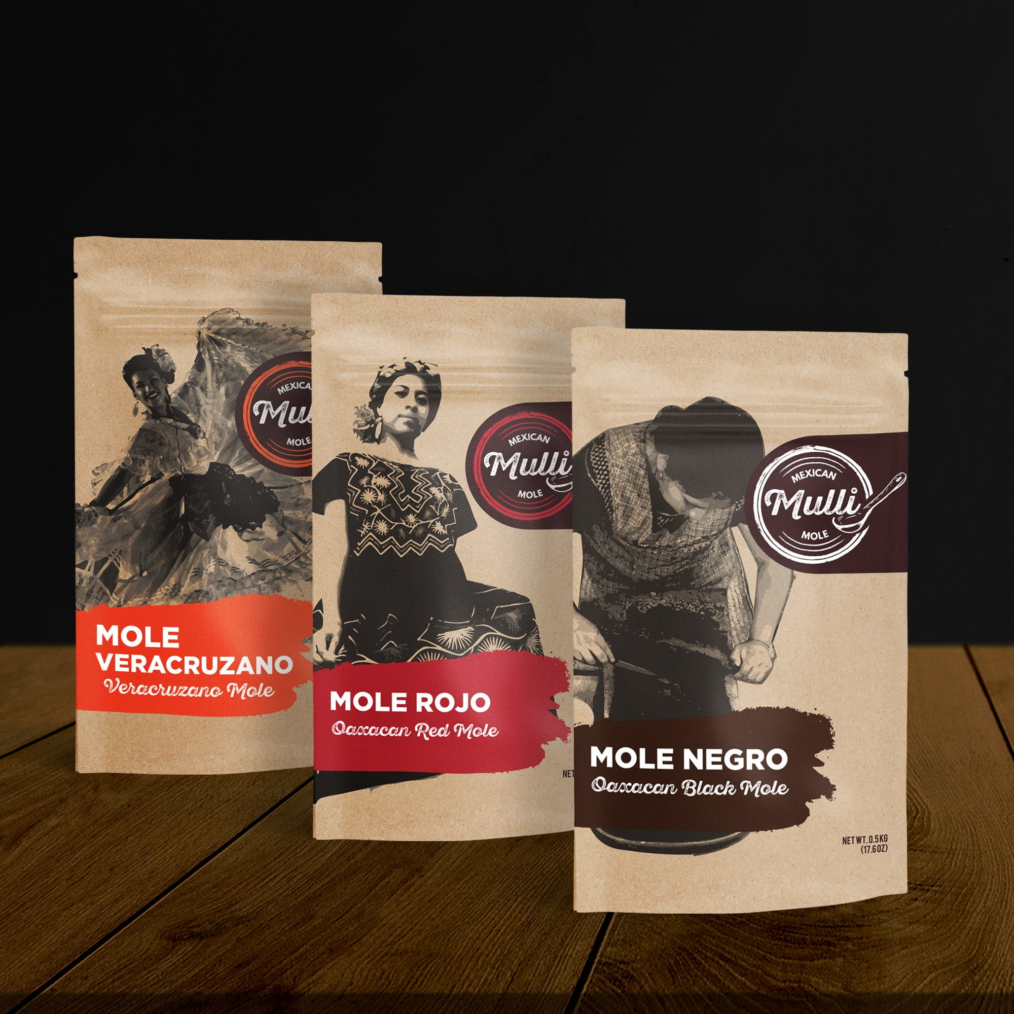 Mulli Mexican Mole - Mole 3 Pack Special - Mole Negro - Mole ...