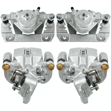AutoShack Front and Rear Brake Calipers Set of 4 Assembly with Bracket ...
