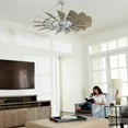 96015-9-Quorum Lighting-Windmill - 60 Inch Ceiling Fan-Galvanized ...