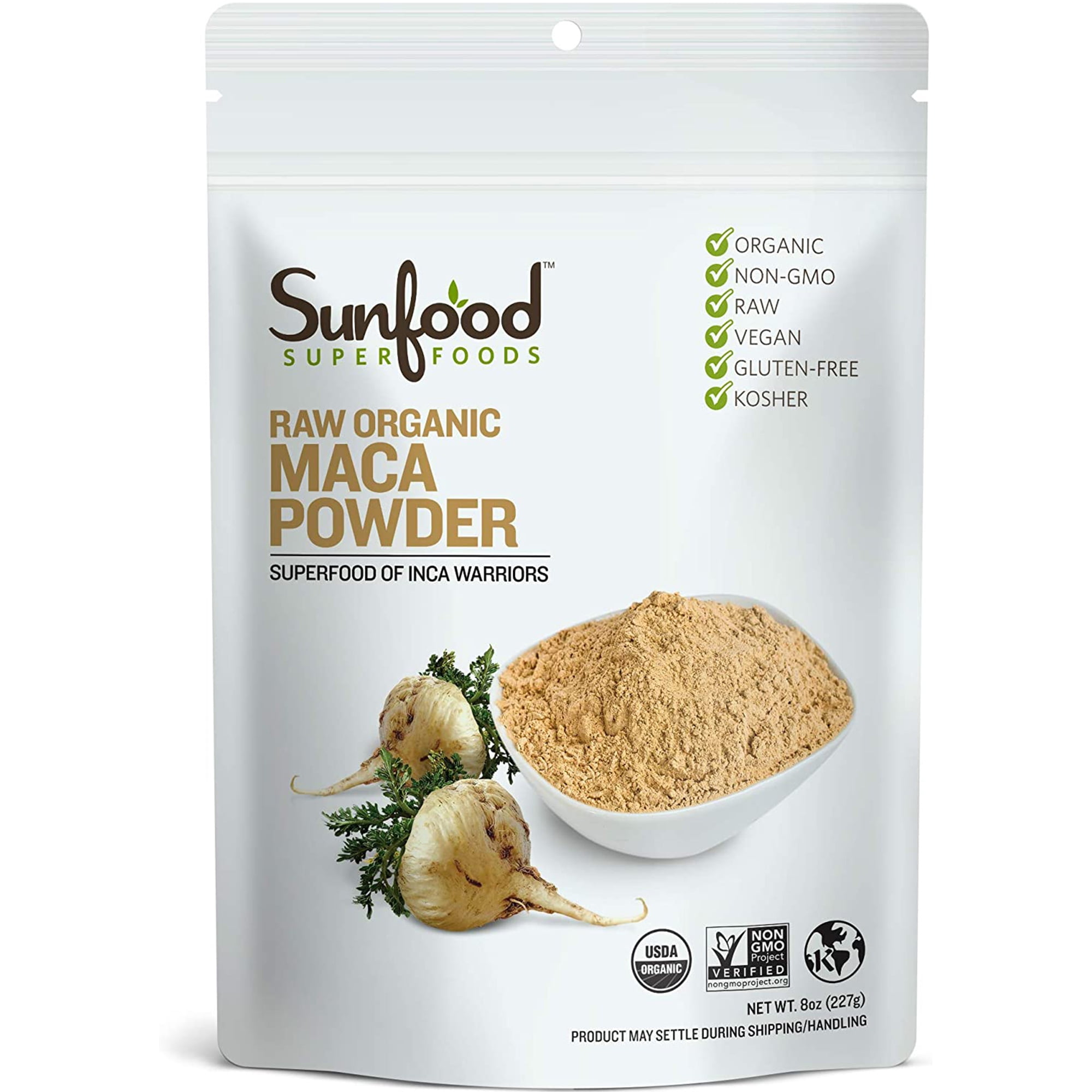 Sunfood Superfoods Raw Maca Root Organic Superfood Powder with Vitamin ...