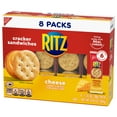 RITZ Cheese Sandwich Crackers, 8 Snack Packs (6 Crackers Per Pack ...