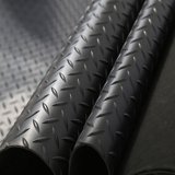 tonchean 16.5ft x 3.3ft Heavy Duty Garage Floor Mat Rolls Diamond Plate Thickened Rubber Non ...