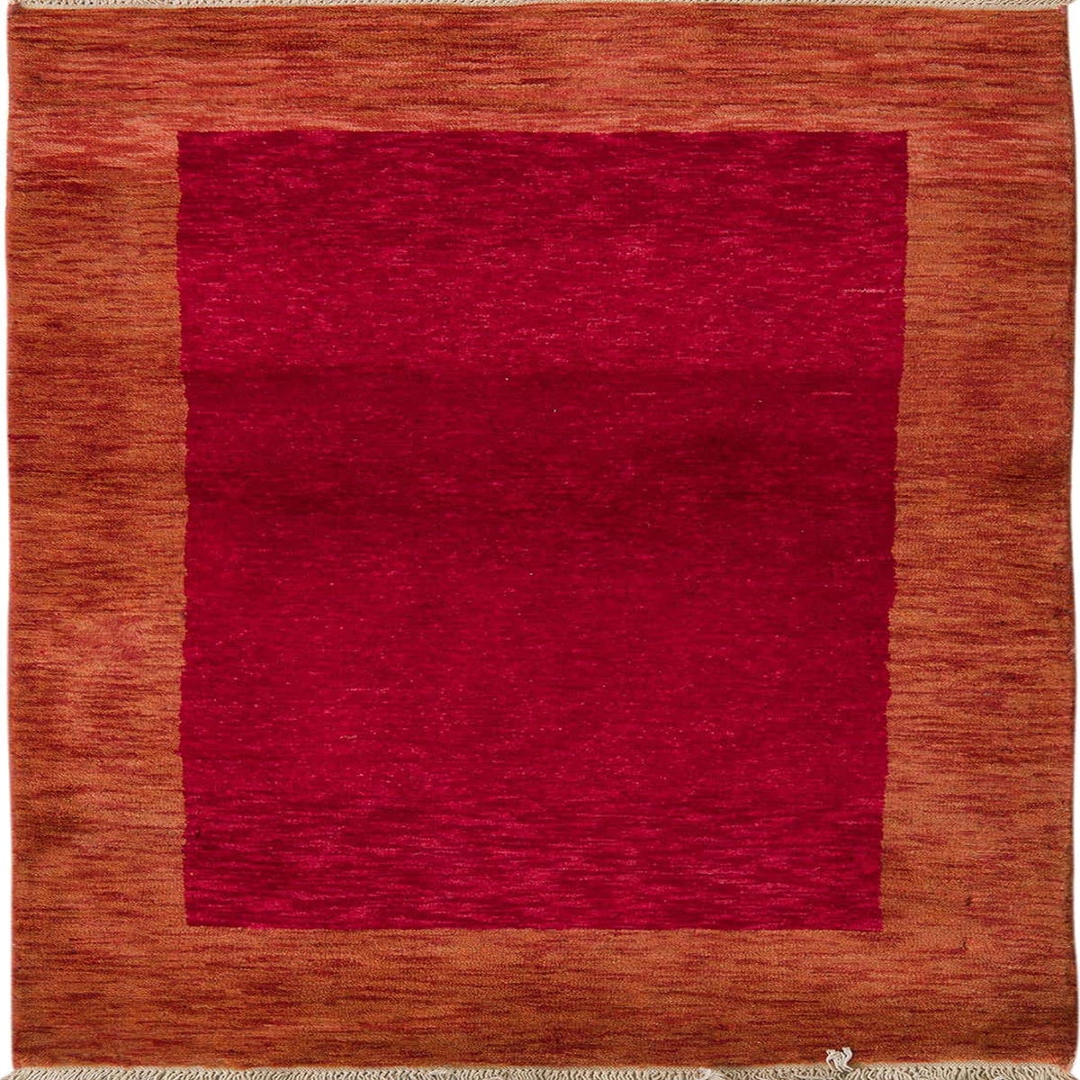 Ahgly Company Indoor Square Abstract Red Abstract Area Rugs, 8' Square ...