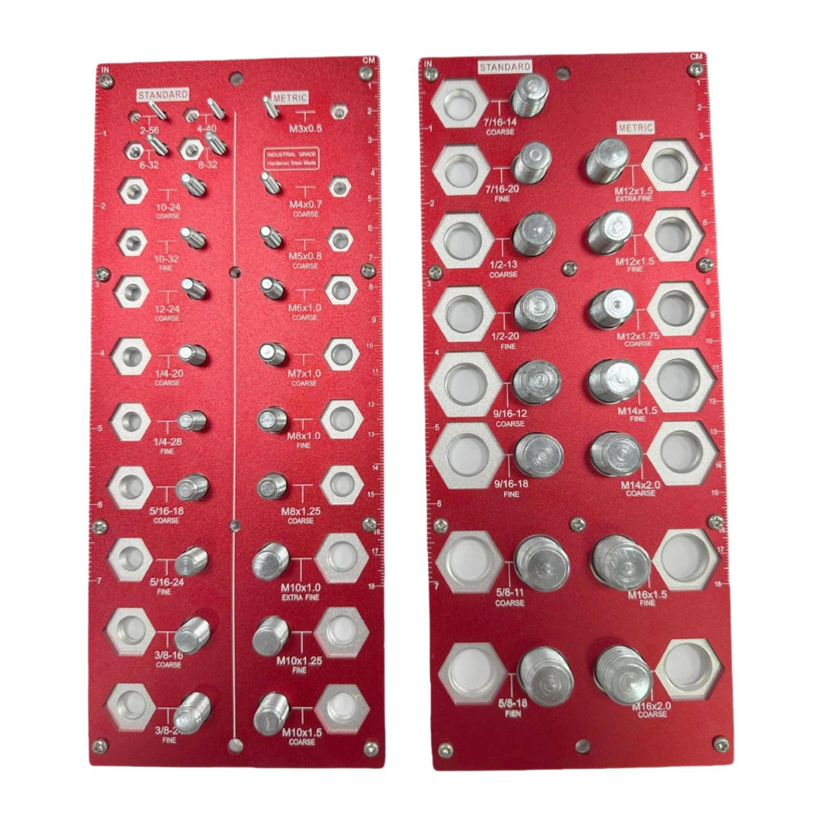 Herramienta de medición de comprobador de roscas de 2 piezas para ...