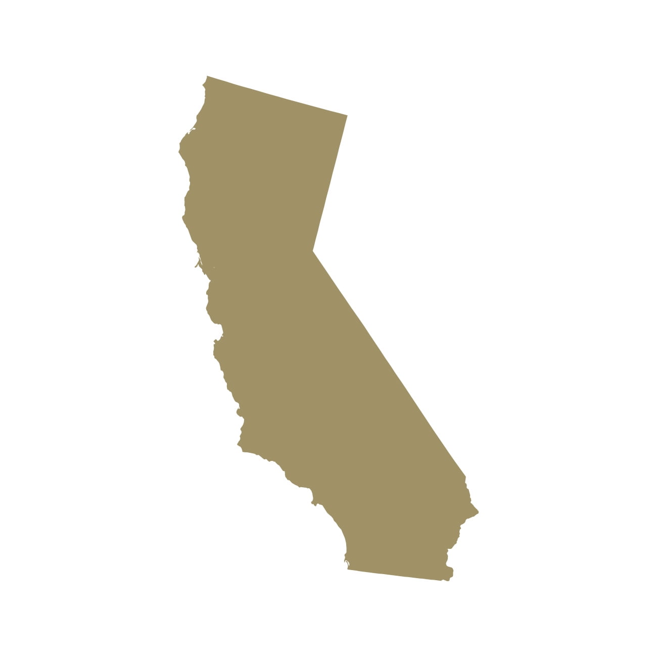California Shaped Sticker Decal Die Cut - Self Adhesive Vinyl ...