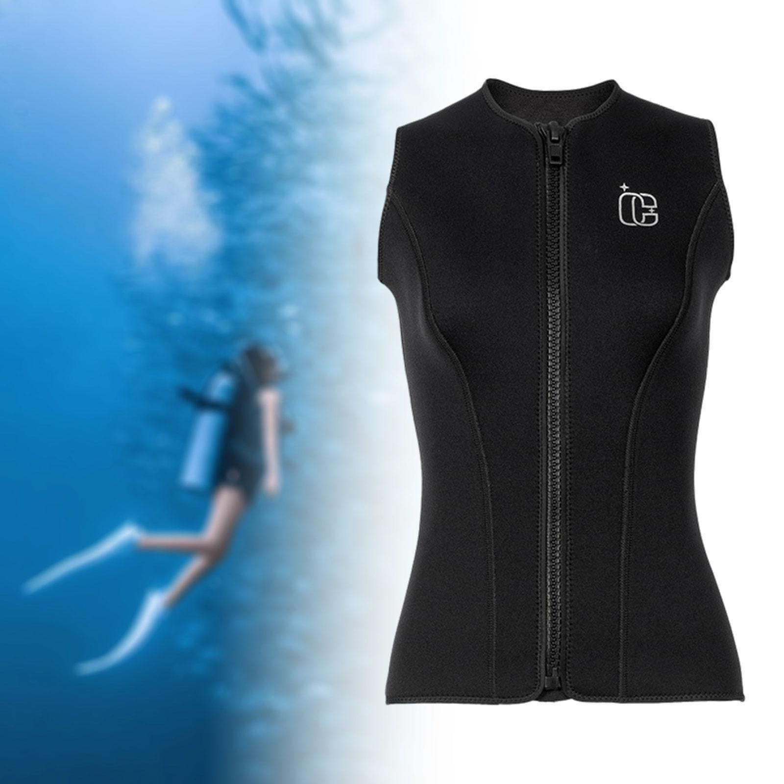 Click here for Dynwaveca 3mm Women Wetsuit Top Scuba Tops Keep Wa... prices