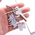 DESIGNICE 2026 New Creative Black Metal Keychain Ring Durable for Keys ...