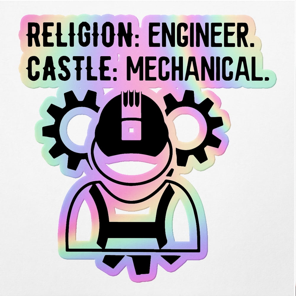 Vinyl Stickers Decals Of Religion Mechanical Engineer - Apply On Any ...