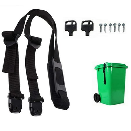 Adjustable Dustbins Secure Lock Straps , Outdoor Trash Can Strap Lock ...