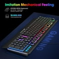 Trahoo Wired 104 Keys Gaming Keyboard And Mouse Combo Rainbow Backlit