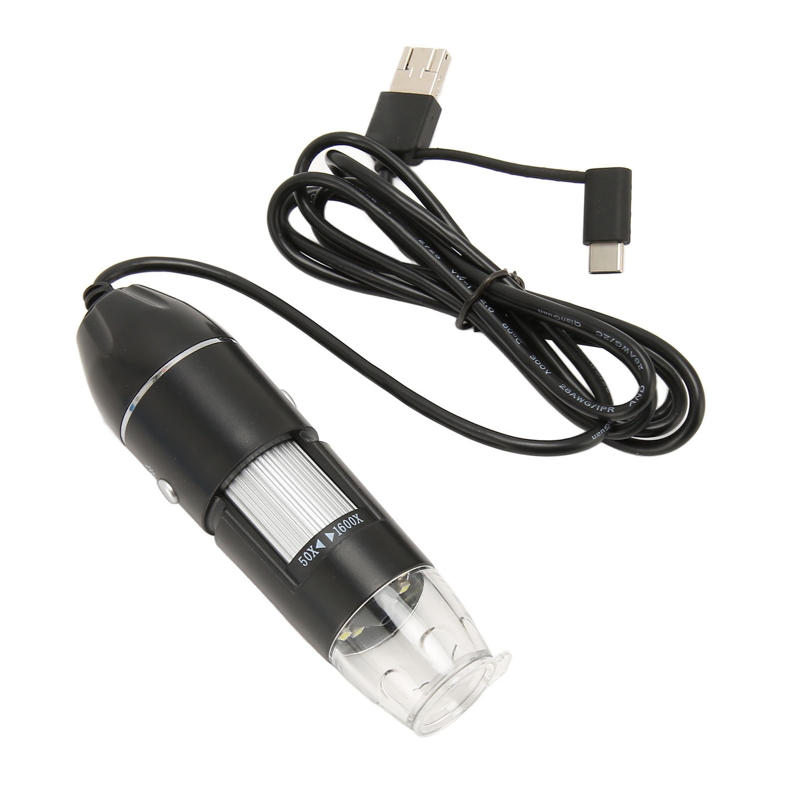 Microscopio digital USB tipo C Micro USB 50X a 1600X Ampliación Cámara ...