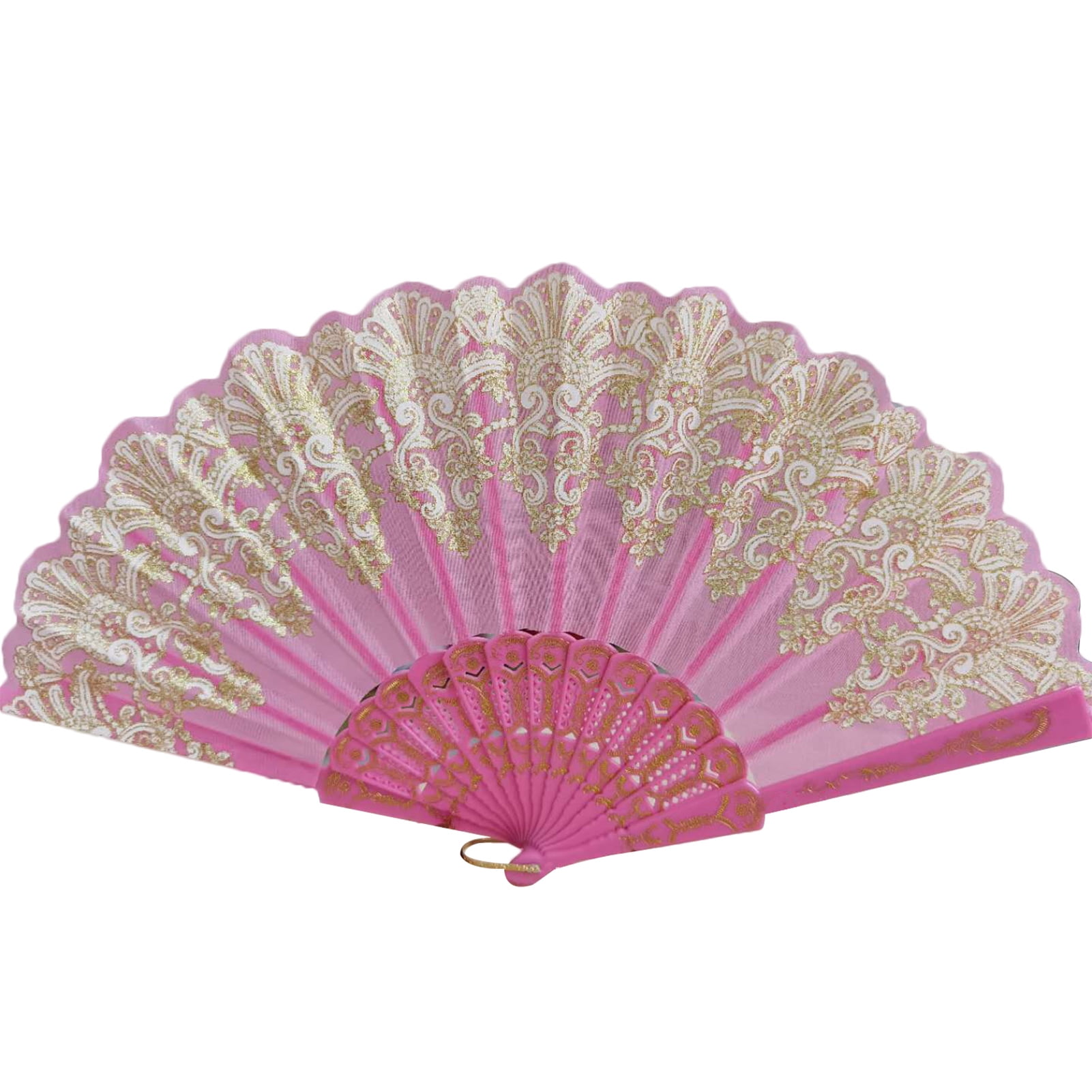 Farfi Hand Held Fan Embroidered Hot Stamping Chinese Style Art Craft ...