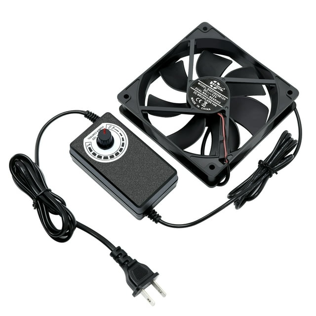 SXDOOL 120mm 110V 115V 120V AC Powered Fan with Speed Controller DC 3V ...