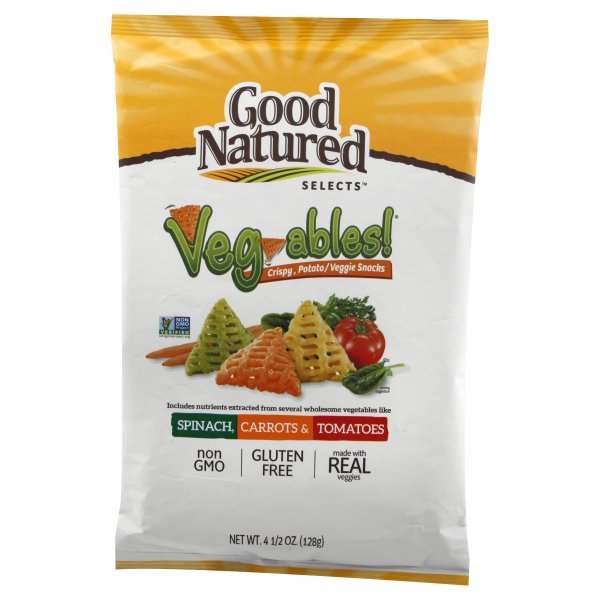 Good Natured Selects Veg-Ables! Gluten-Free Potato/Veggie Snacks, 4.5 ...