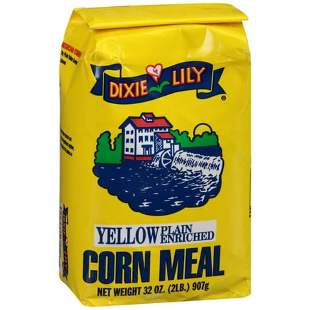 Dixie Lily Plain Enriched Yellow Corn Meal, 32 oz - Walmart.com