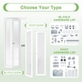 36"×80" Pivot-French or Bi-fold Mirrored Door Solid Manufactured Wood ...