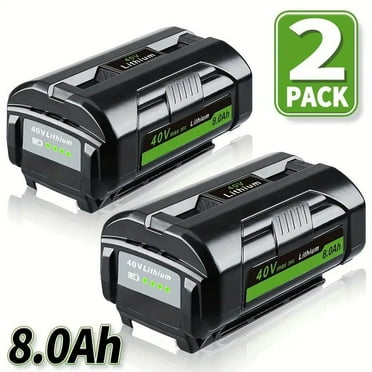 2 Pack 40V Battery Replacement for Ryobi 40 Volt 8.0Ah Lithium OP4050 ...
