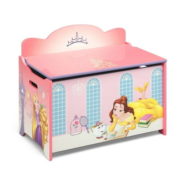 Disney Minnie Mouse Deluxe Wood Toy Box by Delta Children, Greenguard ...