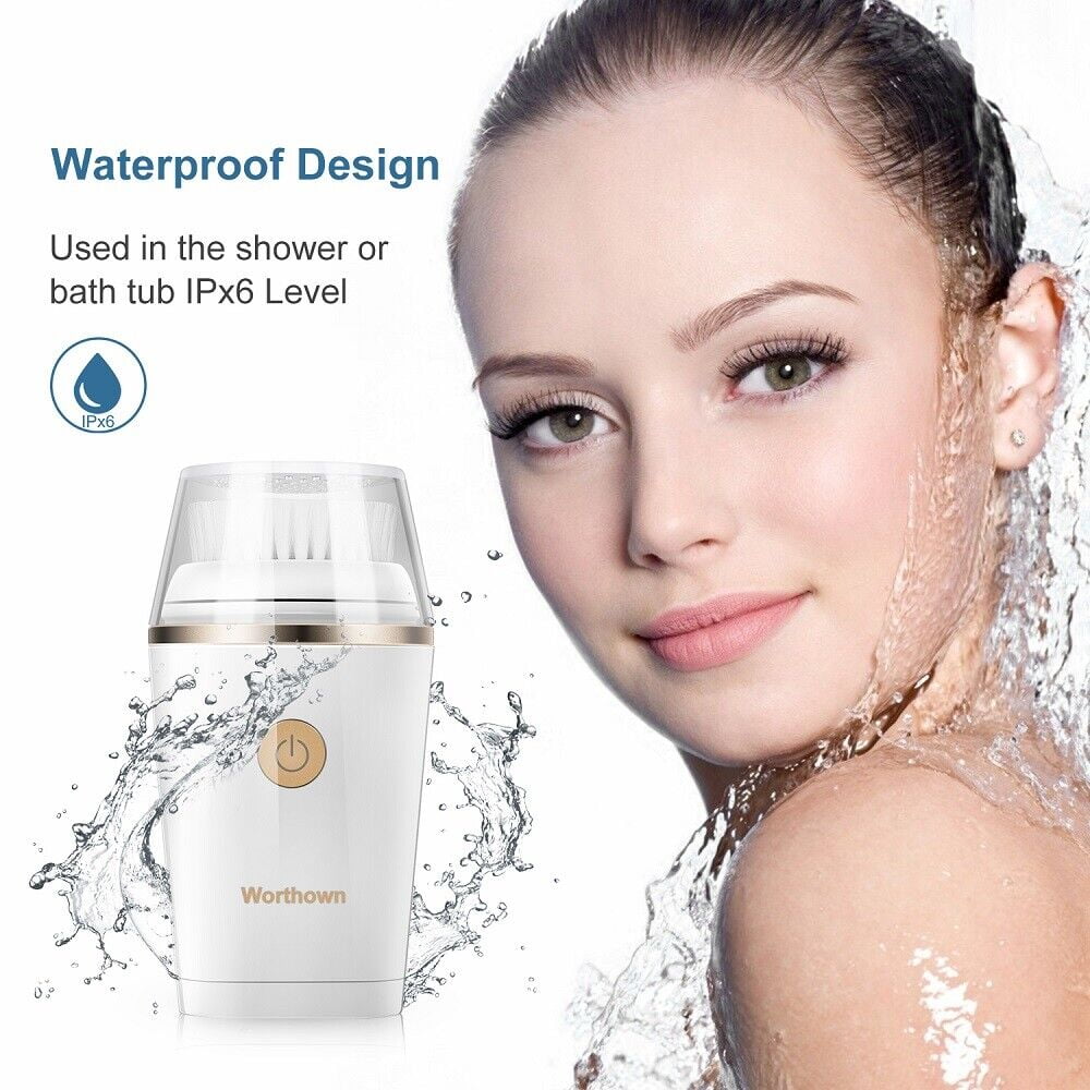 Bilot 2 in 1 Rechargeable Electric Facial Cleansing Brush Face Body ...